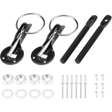 Hood latch, hood bolt locking kit, universal aluminum hood bolt lock ...