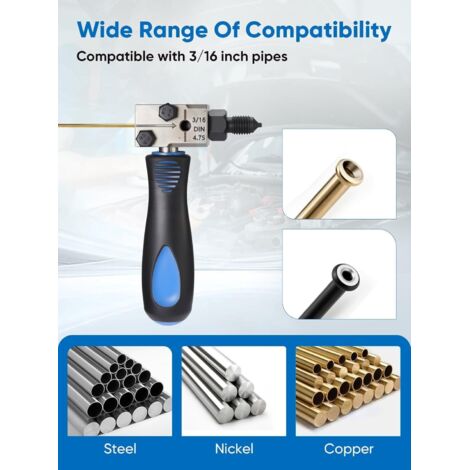 Universal double flare kit for DIN 4.75 mm (3/16") brake lines - Repair ...