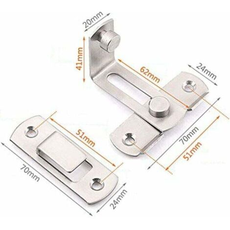 90-degree angle door locking rings, curved locking bolts, sliding bolts ...