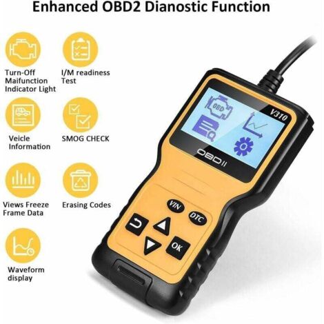 Vehicle diagnostic tool – engine fault code reader, read and clear ...