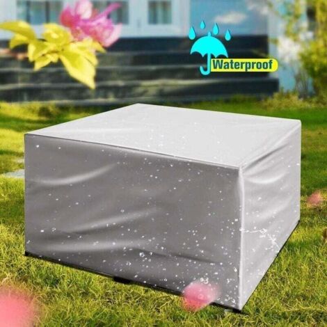 Garden furniture cover 150x150x75cm, waterproof polyester fabric ...