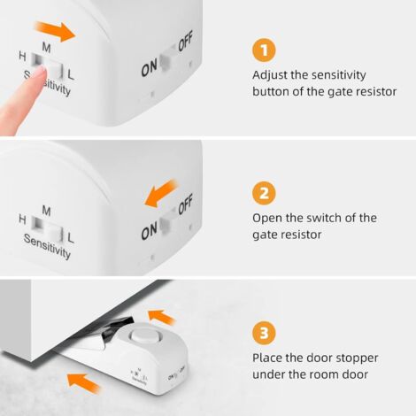 Doorstop, anti-theft device for doors, portable security device with ...