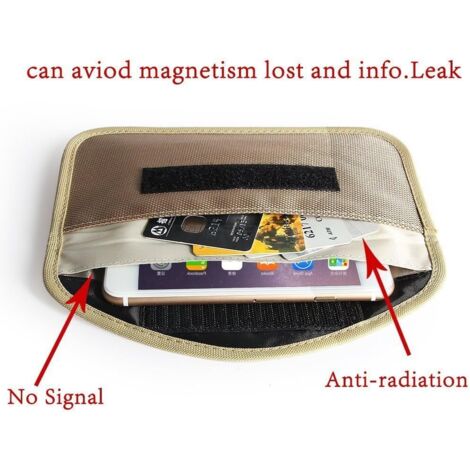 Large Faraday pouch, signal blocking pouch, compatible with iPhone ...
