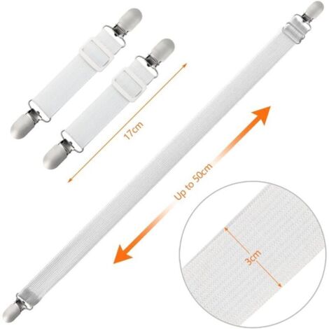 Elastic fitted sheet fastener, adjustable strap closure for bed sheets ...