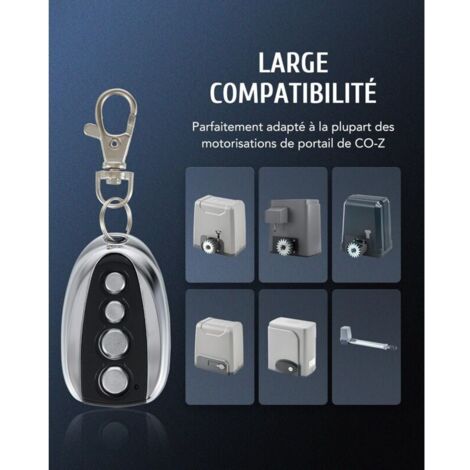 Set of 2 Remote Controls for Sliding Gates and Swing Gates Backup Keys ...