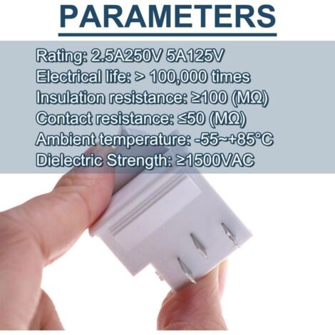 Universal Refrigerator Door Light Switch 5A AC 125V 3-Pin, Rocker Lever ...