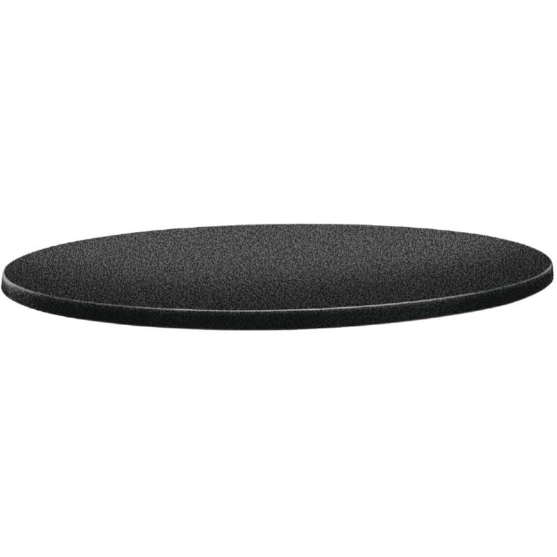 Plateau de table rond anthracite 80cm - Topalit