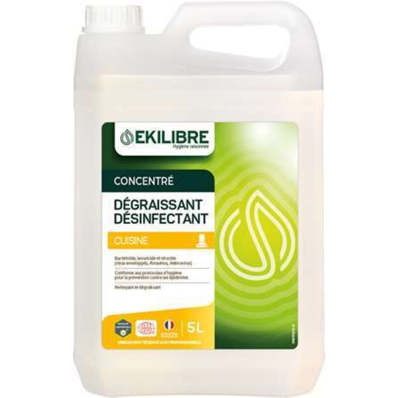 Détergent Dégraissant Désinfectant Alimentaire ecocert Bidon de 5L - Sodel