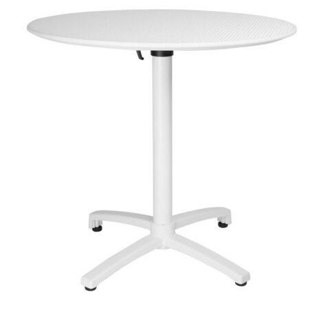 Table Pliante en Polypropylène Ø 800 mm blanche - Bolero