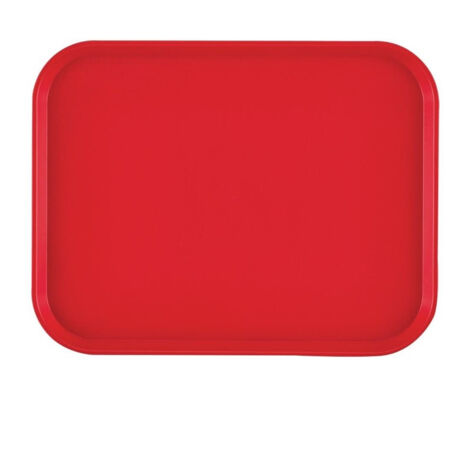 Plateau de Service pour Restaurant Rouge 410 x 300 mm Fast Food - Cambro