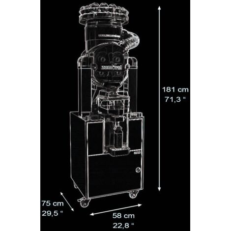 Presse Agrume Automatique Fasttop sur meuble frigo - Zumoval
