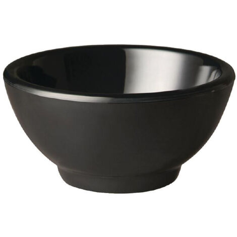 Bol rond en mélamine noir Pure 300 ml - APS