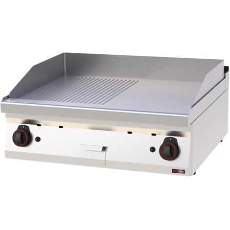 Plaque de cuisson 80x51 à gaz chromée combinée sans soubassement FTHRC ...