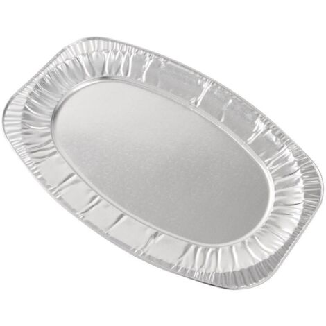 Plateau jetable rigide en aluminium 355 mm Lot de 10