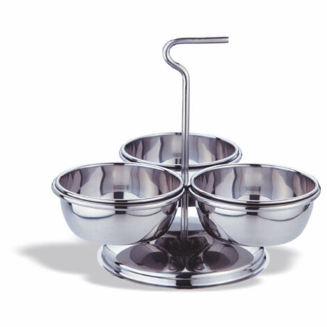 Pots à Sauces ou Snack en Inox 3 Compartiments - Pujadas