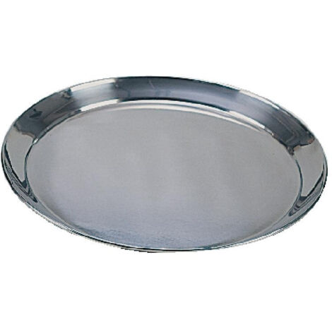 Plateau de service en inox rond - Olympia 355 mm