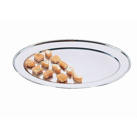 Plateau de service inox ovale 229 mm - Olympia