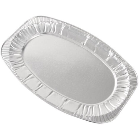 Plateau Jetable en Aluminium Rigide 432 mm Lot de 10