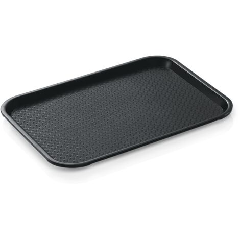Plateau en Polypropylène Noir pour Restauration Rapide 353 x 275 mm ...