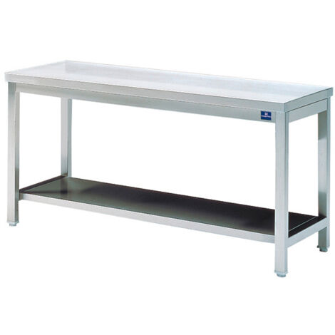 Table Inox de Travail avec Étagère - Gamme 600 - Virtus