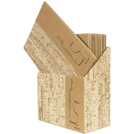 Protège-menu A4 Design Securit75 noir avec boite de rangement pack de ...