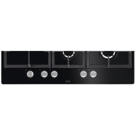 AEG HKB75820NB Piano Cottura Nero da Incasso 75cm a Gas 5 Fornelli
