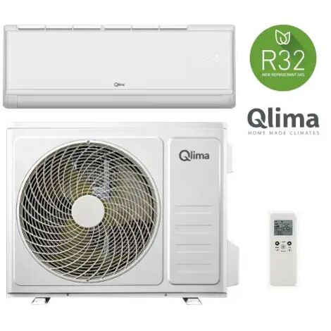 Climatizzatore monosplit Qlima S2226 9000btu freddo caldo gas R32 ...