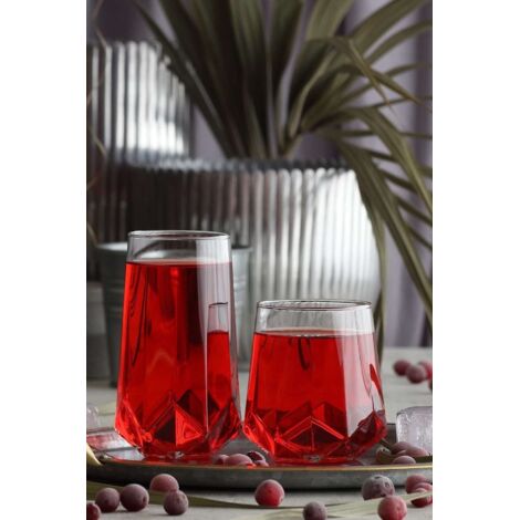 Juego de vasos para beber de cristal Set 100% Vaso para beber Transparente