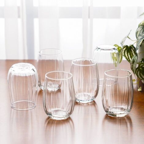 Juego de vasos para beber de cristal Set 100% Vaso para beber Transparente