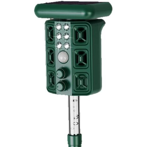 Répulseur d'animaux à ultrasons alimenté par énergie solaire, répulseur ...