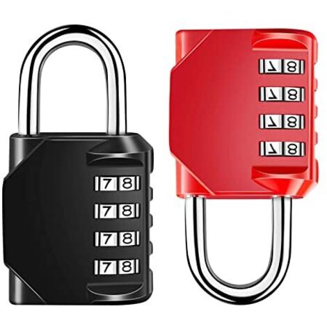 Cadenas Code,2 Pièces cadenas 4 Chiffres Cadenas Code Alliage de Zinc ...
