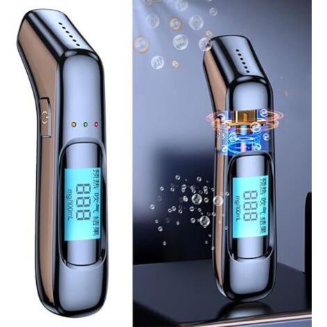 Testeur d'alcool numérique LCD pour voiture, testeur d'alcool d'haleine ...