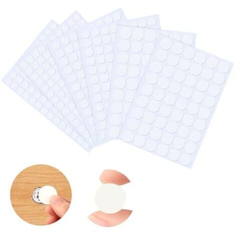580 Pièces Cache Vis Blanc, 12mm/15mm/21mm PVC Cache Trou Meuble Cache ...