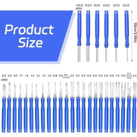 30 Pcs Car Terminal Removal Tool Set Terminal Removal Tool Kit VW ...