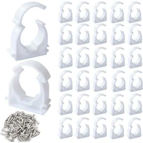 Multilayer Clamp 20 mm Hose Clip, 50 Pieces Hose Clips, Clamp for Water ...