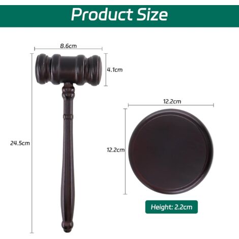 Wooden Judge Hammer, Wooden Judge Hammer and Block for Judge, Judge's ...