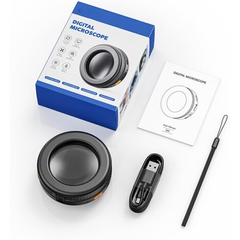Loupe Numérique avec écran HD de 2 Pouces, Grossissement 500x, Mise au ...