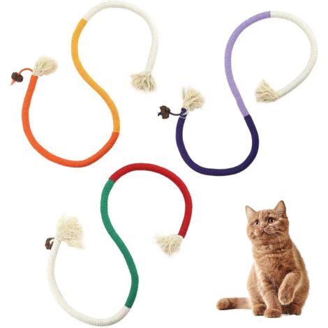 3pcs Cat Biting Rope Toys, Kitten Teething Chew Rope Toys, Cat Toys ...