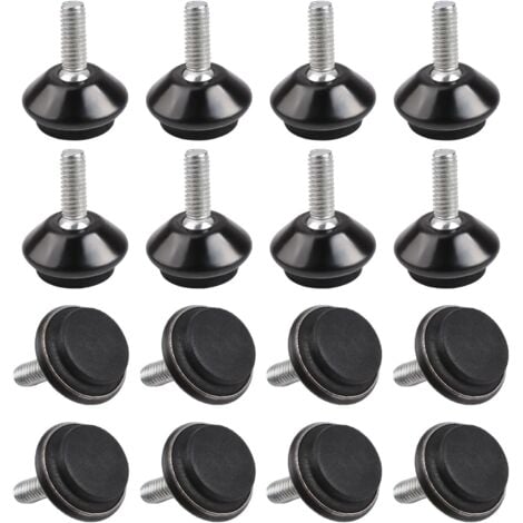 M6 Screwed in Adjustable Furniture Level, 16pcs Thread Angle Height ...