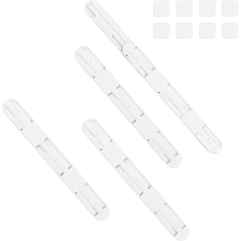 4 Pack Adhesive Desk Basket Slides, 10.2 Inch Long, Adhesive Drawer ...