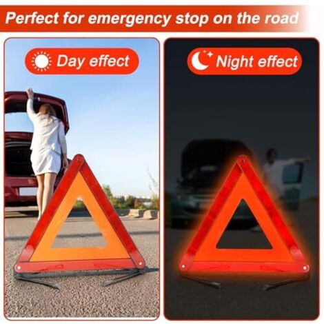 Triangle de signalisation pour Voiture - Pliable - Triangle d ...