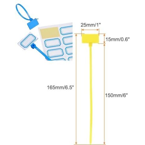 Attache Cable Colorées,250 Pièces Attaches Pour Marqueurs De Câble ...