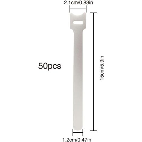 Pack of 50 Reusable Cable Ties, Cable Ties, Cable Ties, Cut to Length ...