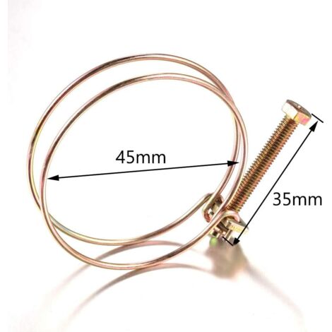 10 pcs Réglable Double Fil Tuyau Clips Cerceau Plomberie Attache Fil ...