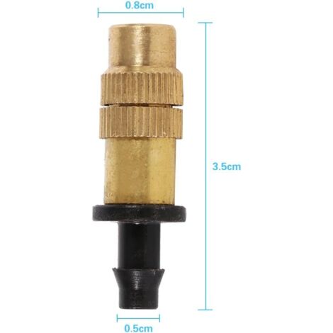 5Pcs Arroseurs d'irrigation Réglables, Buse de Pulvérisation en Laiton Cuivré Arrosage des ...