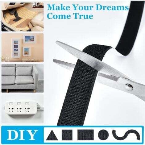 Scratch Autocollant Double Face,5m Bande Scratch Adhésif Bande ...