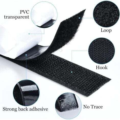 Scratch Autocollant Double Face,5m Bande Scratch Adhésif Bande ...