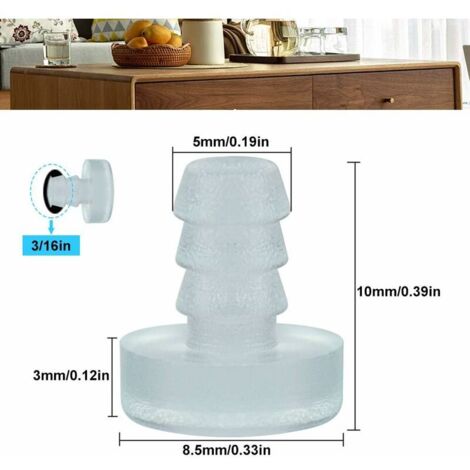 40 PCS Butoir Porte Mural En Silicone Pare Chocs De Table En Verre Avec 40-pcs-butoir-porte-mural-en-silicone-pare-chocs-de-table-en-verre-avec