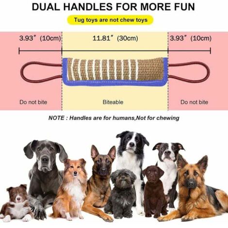 Boudin À Mordre Jouet Pour Chien, 30 cm, 2 Anses,En Tuyaux De Lance À ...