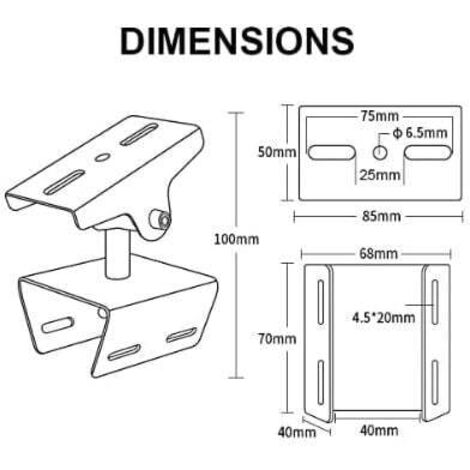 Support métallique externe pour fixation de poteau de caméra de ...